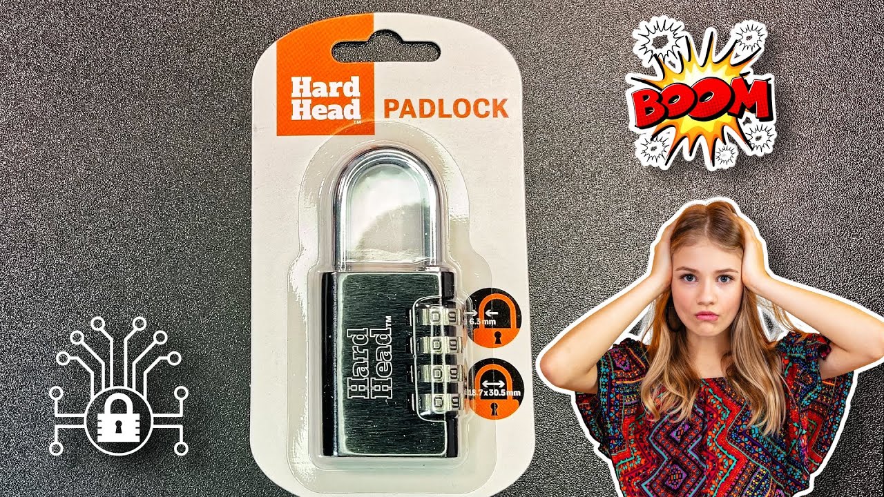 Stubborn little padlock 💆‍♀️🇸🇪 HARD HEAD 4-wheel combination padlock ...