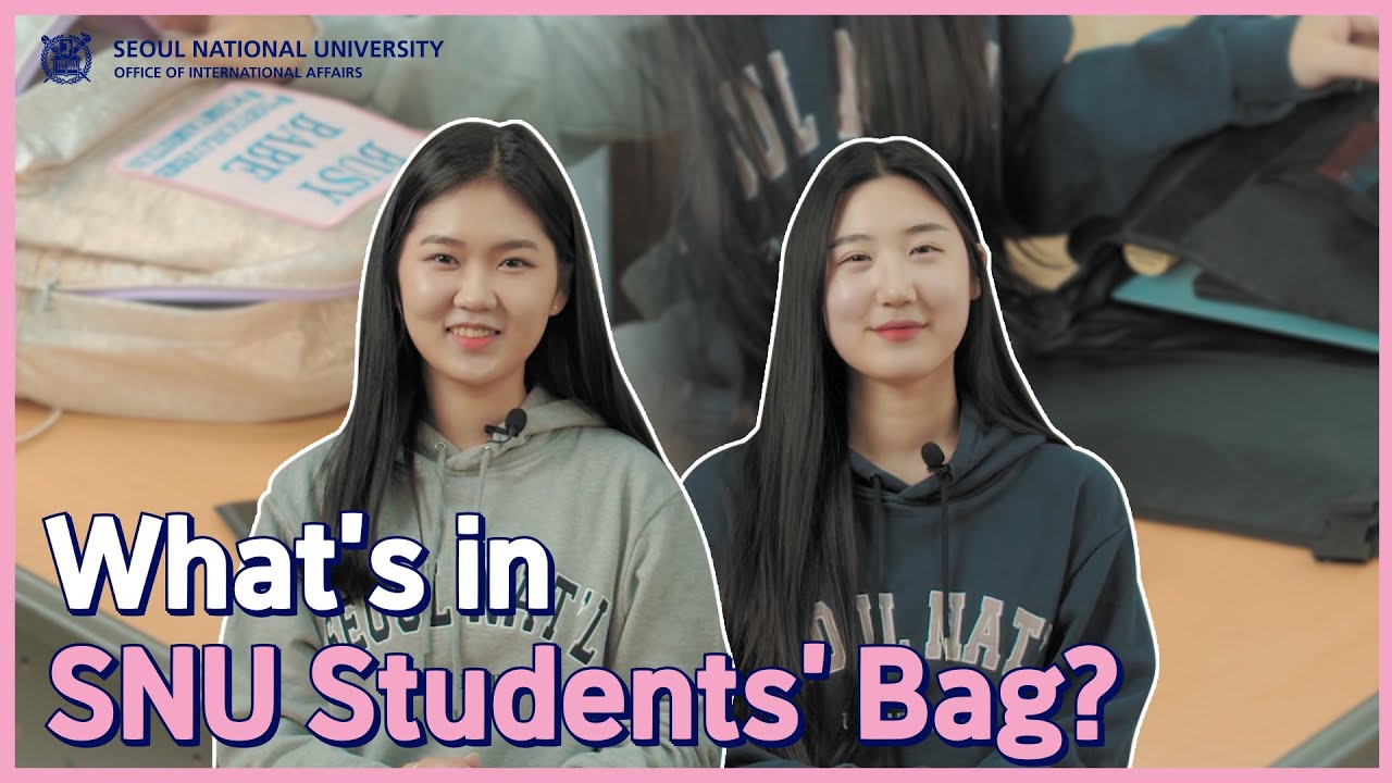What's in SNU students' bag? - YouTube