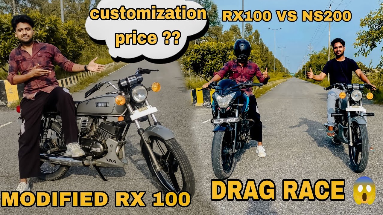 CUSTOMIZE RX100 / RX 100 VS NS200 / DRAG RACE #SHORTS #VIRAL #ytshorts ...