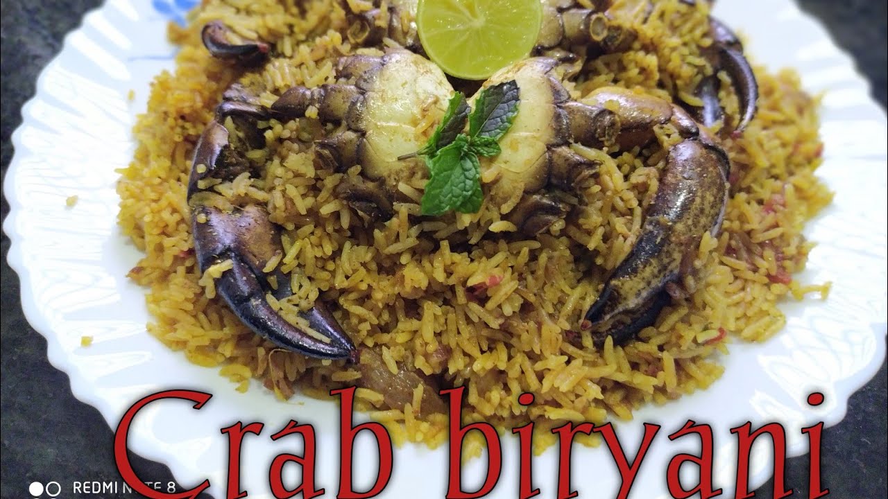 Crab biryani || crab recipe - YouTube