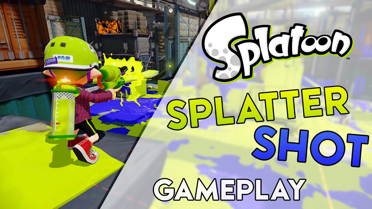 Splatoon - Splatter Shot Gameplay 60fps - YouTube