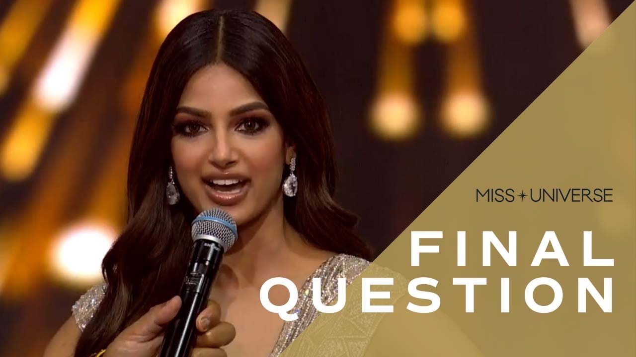 70th MISS UNIVERSE Harnaaz Sandhu's Final Question | Miss Universe ...