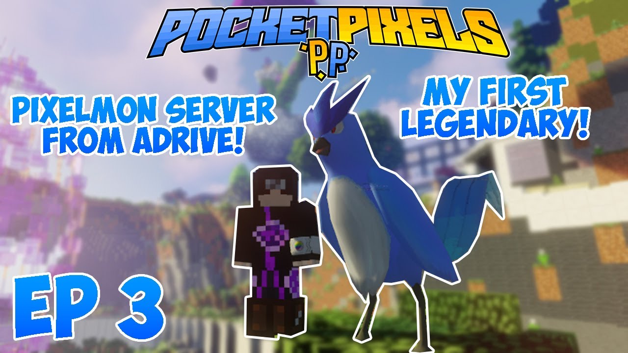 My First LEGENDARY Pokemon! Pixelmon Pocket Pixels Server! Minecraft ...