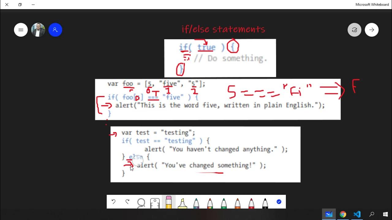 CH14 Part05 JavaScript if statement and for loop - YouTube