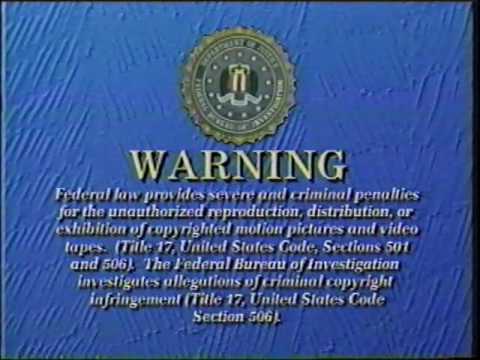 The Evolution of the FBI Warning - YouTube