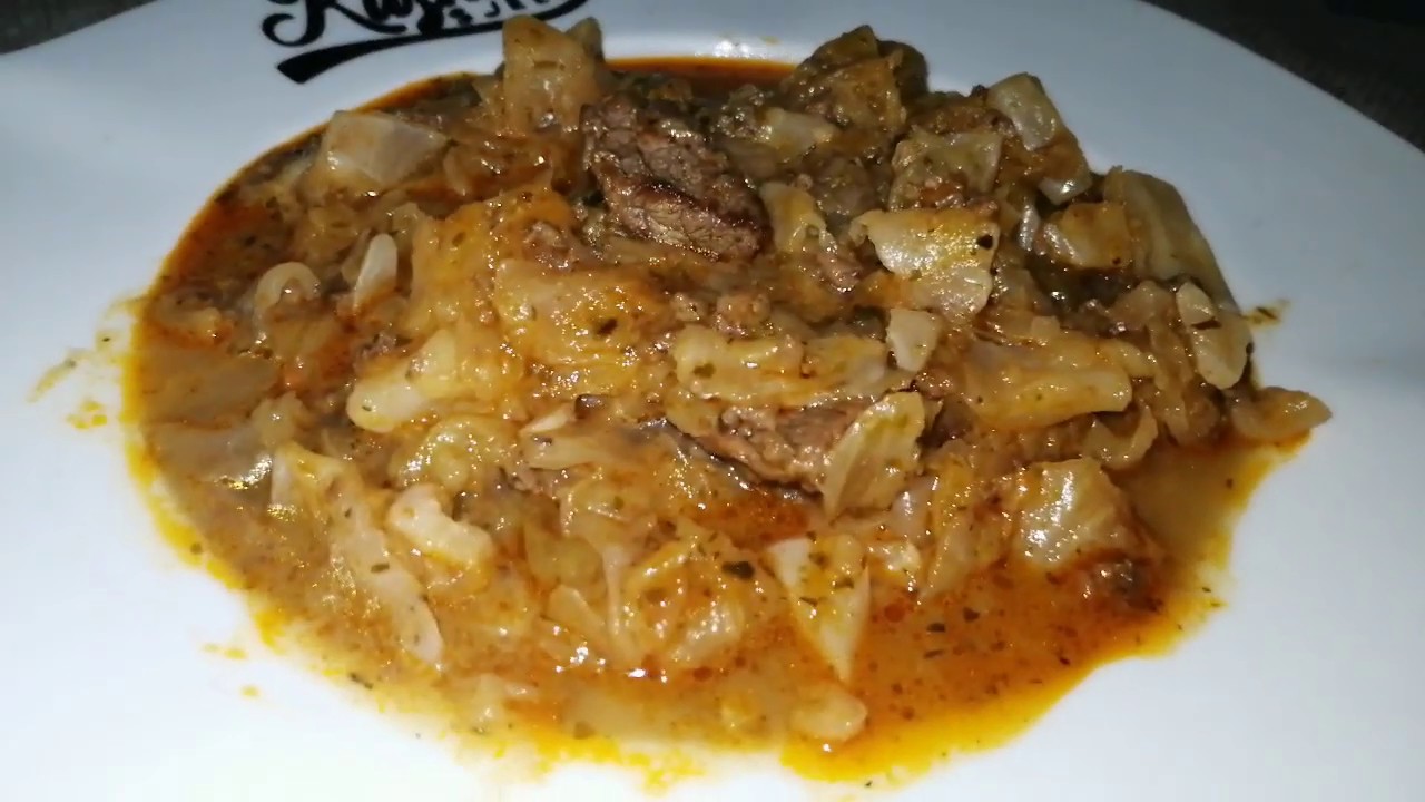 Gjellë e Shijshme-Mish me Lakër !!! - YouTube