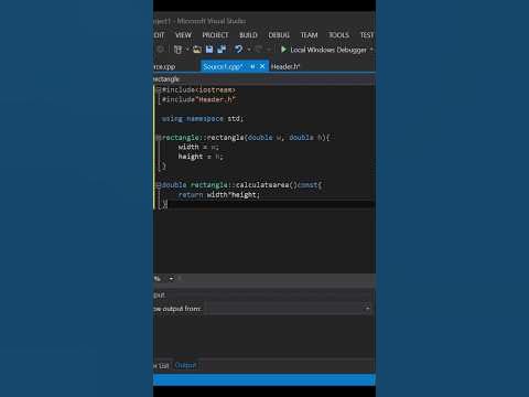 Area of Rectangle | Object Oriented Programming | C++ Language #shorts - YouTube