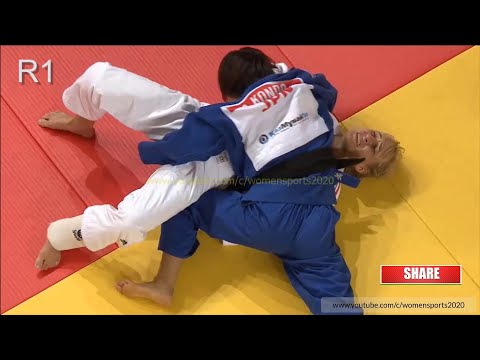 Epic pin in women's judo! replays from 8 different cameras!