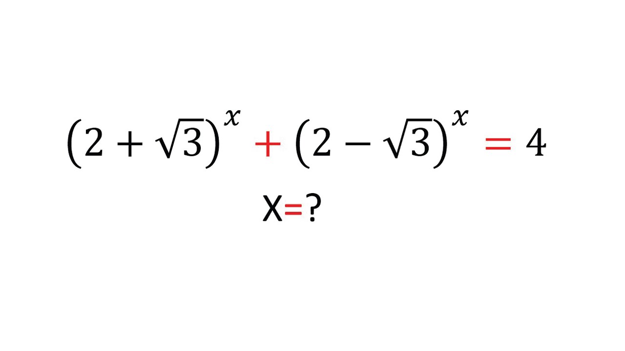 Simplifying the math olympiad question | Find x=? - YouTube