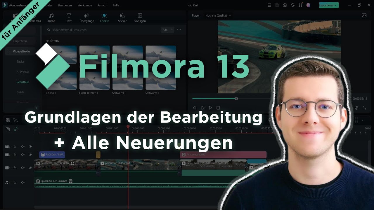 Filmora 13 Tutorial: Alle Grundlagen und KI-Funktionen erklärt! | Für ...