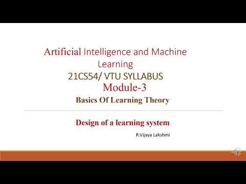 Design of a learning system,components of learning system/lec-4/AIML ...