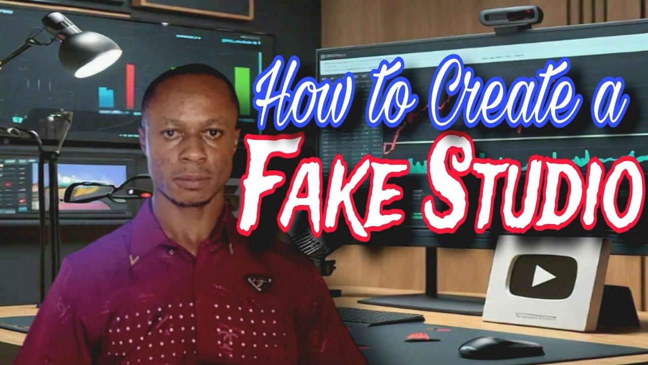 How to create a Fake YouTube Studio Background for Free | Fake ...