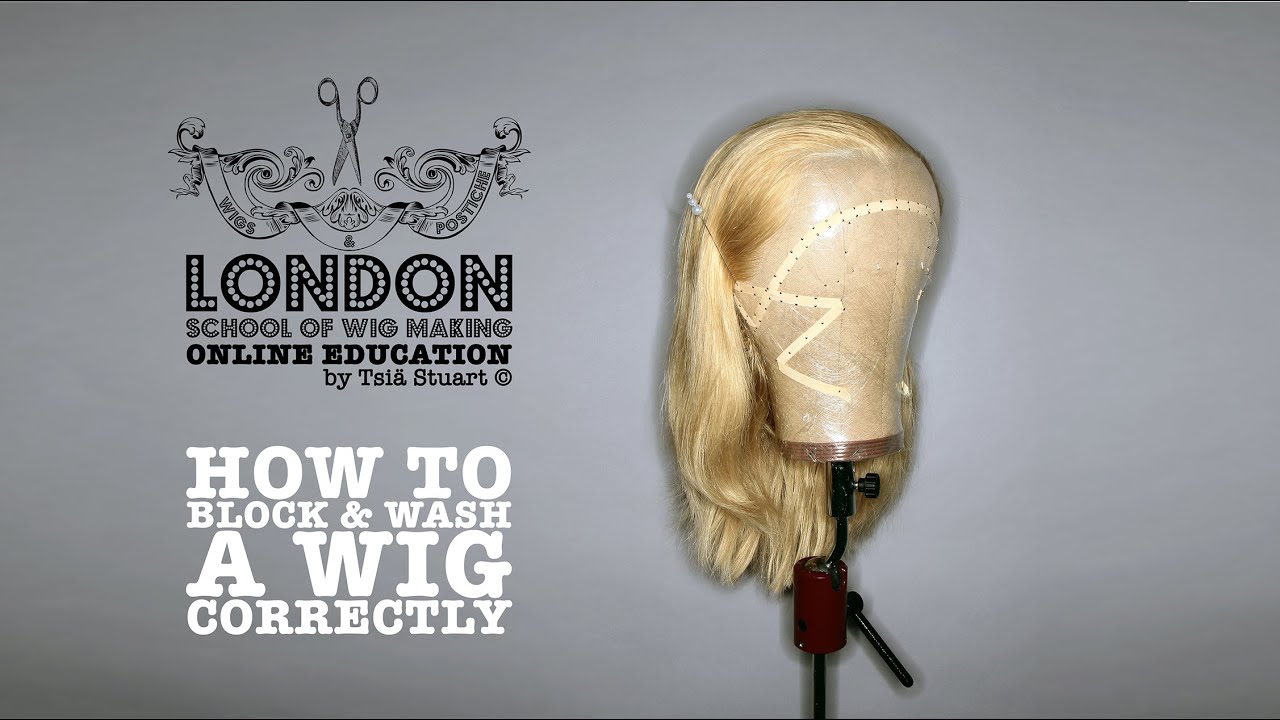 HOW TO BLOCK AND WASH A WIG CORRECTLY - YouTube