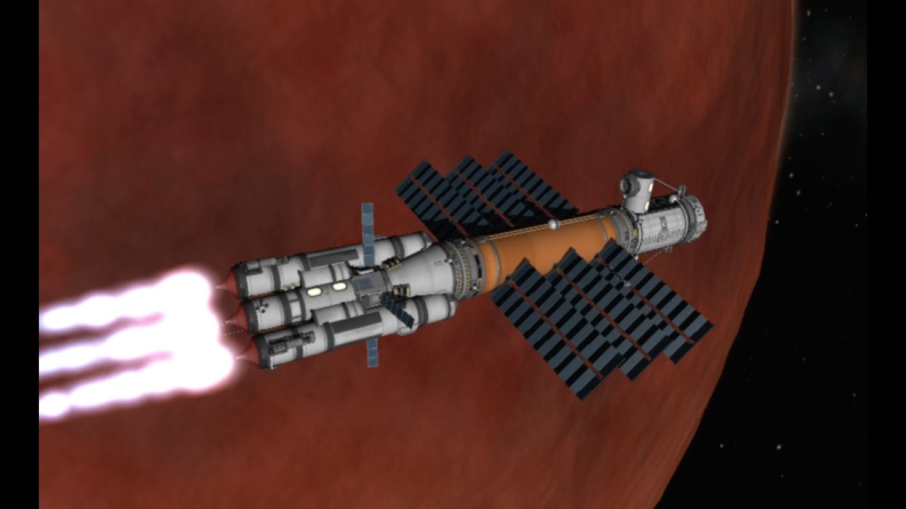 Reusable trip to Duna and Back in KSP - YouTube