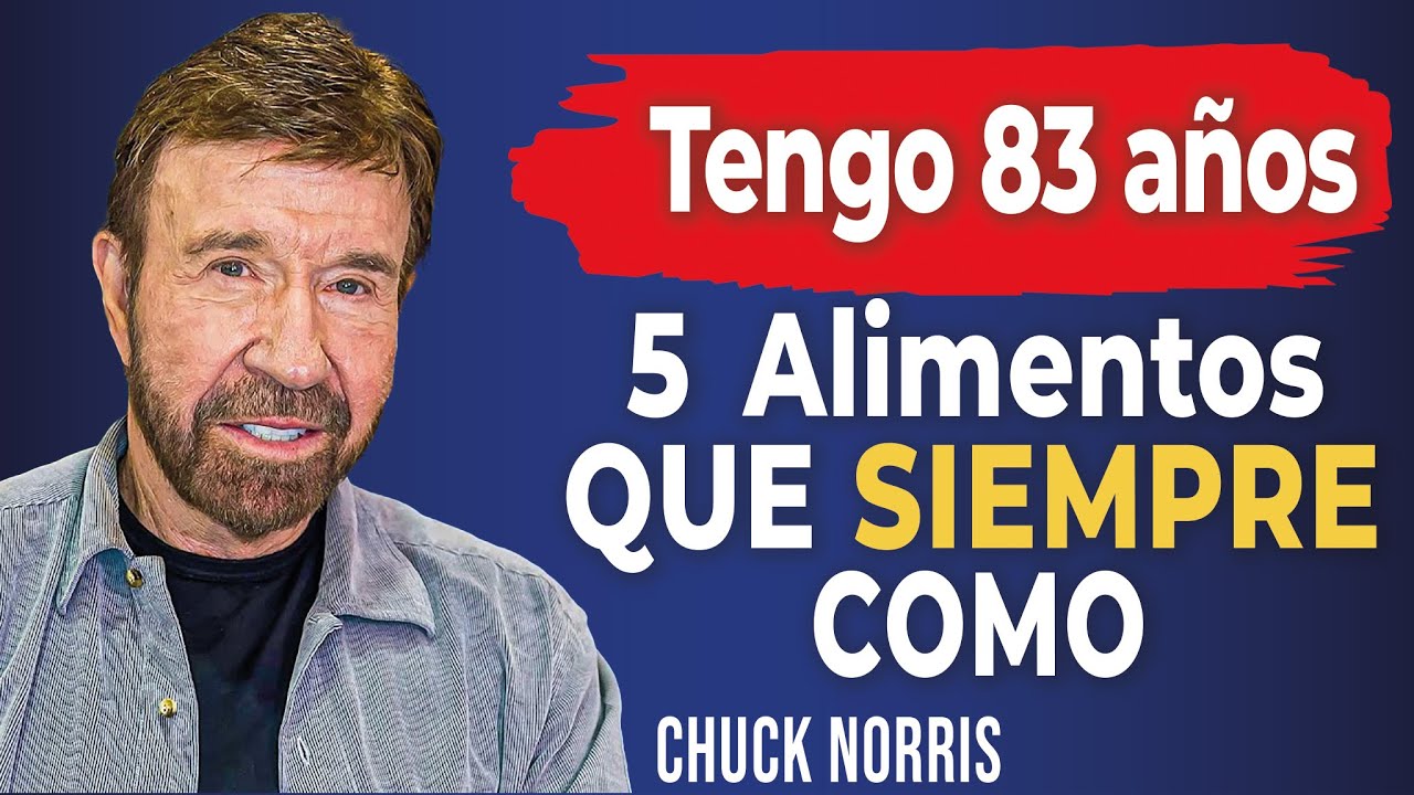 Chuck Norris 83 años | todavía parece de 59! 🔥 COMO 5 ALIMENTOS y no ...