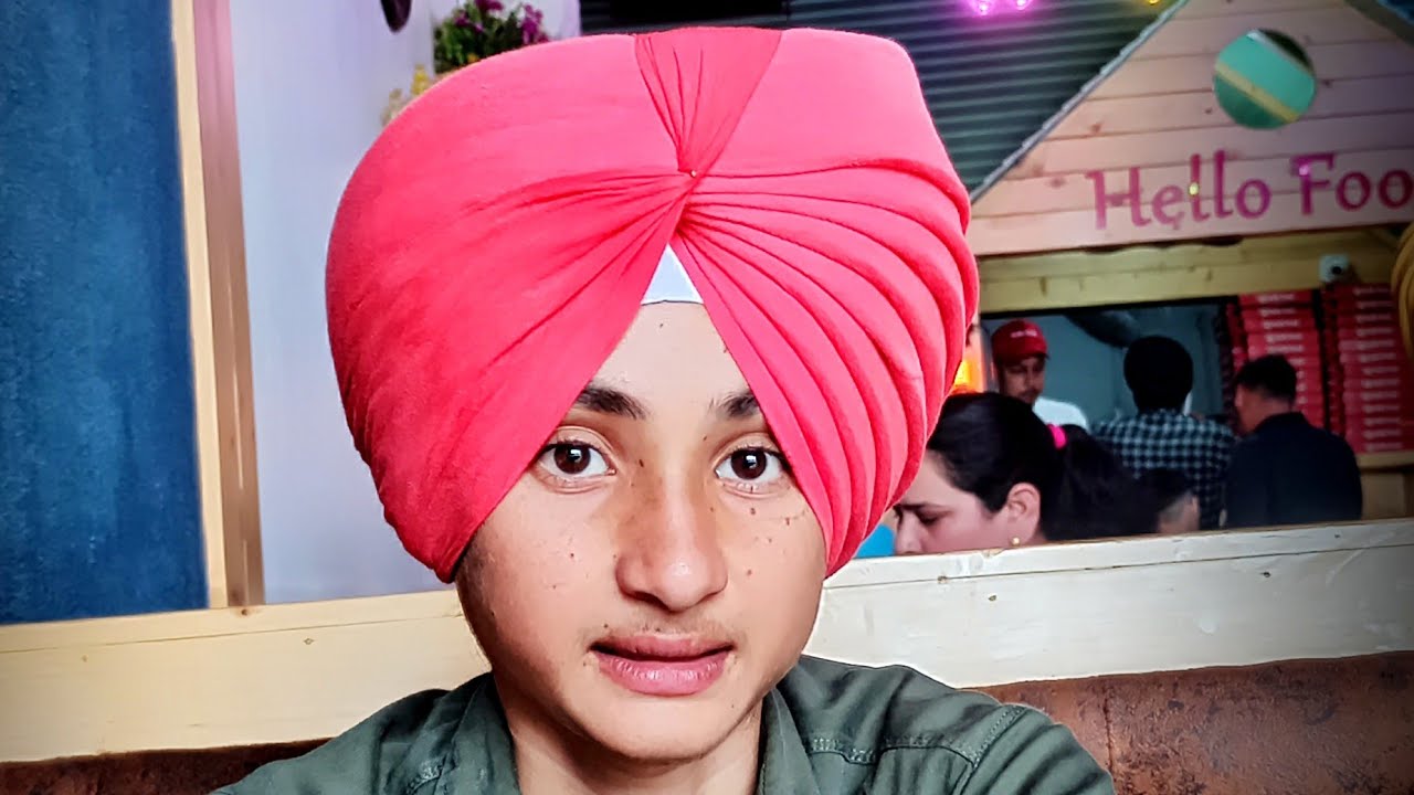 double Peach wali pagg in 3D peach#trending #viral #turban #pagg # ...