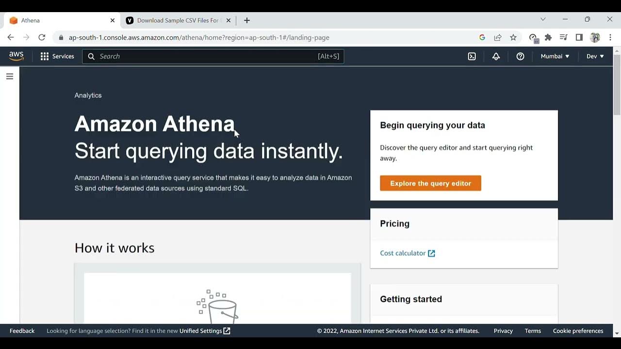 Querying Data in S3 with Amazon Athena - YouTube