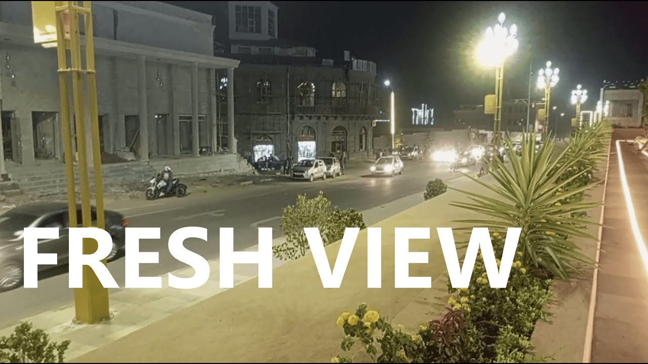 SILENT AND FRESH VIEW OF THE NEW PIASSA, ADDIS ABABA, ETHIOPIA/AFRICA ...