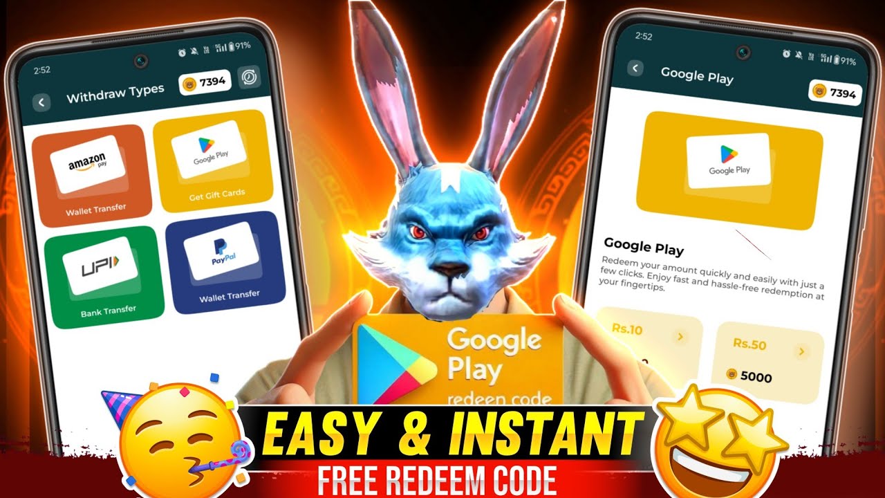 Easy & Instant To Get Free Redeem Code App 🔥How To Get Free Google Play ...