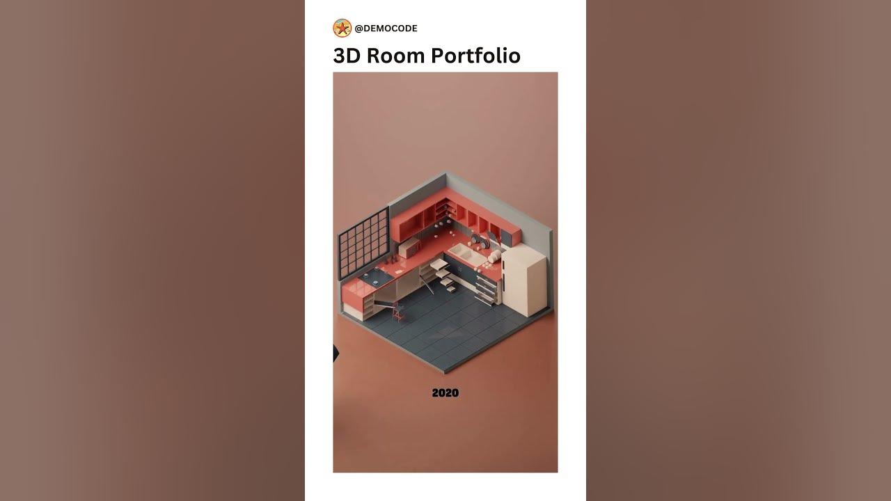 3d Room Portfolio With Threejs And Blender Animation Css Threejs Coding Portfolio 