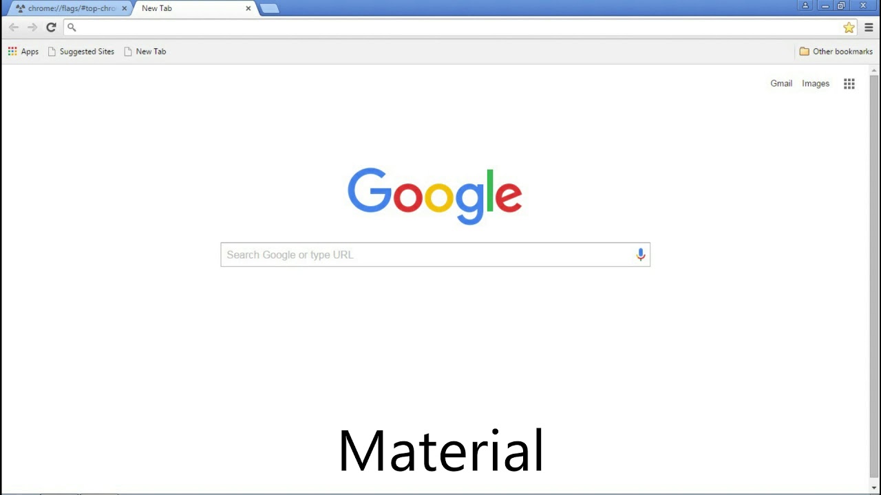 Chrome 45 has first added "Material Design in the browser's top Chrome ...