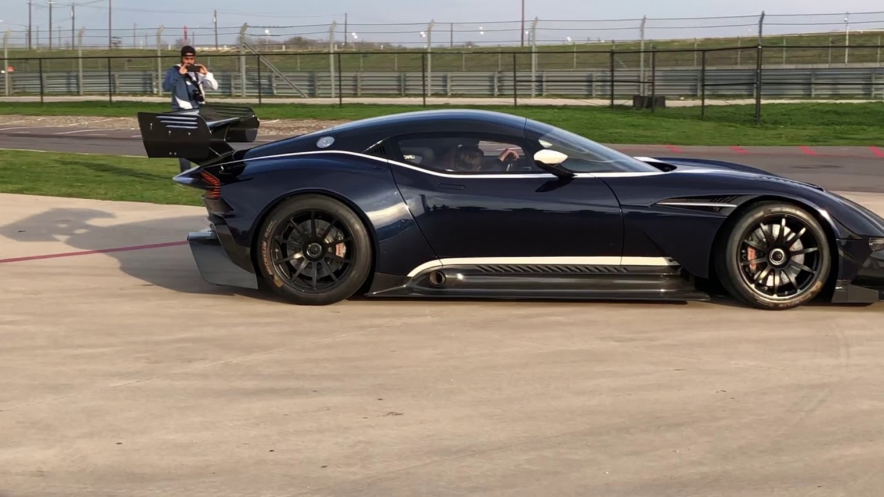 Aston Martin Vulcan AMR Pro driving away - YouTube