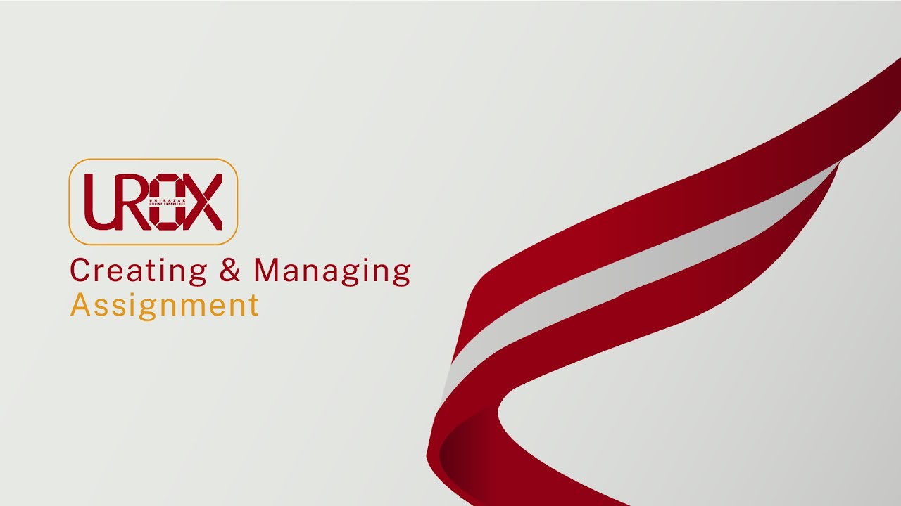 UROX | Creating and Managing Assignment - YouTube