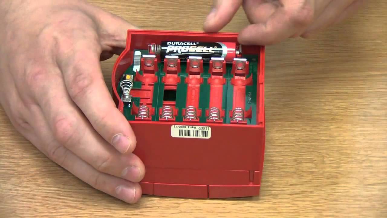 FireCell Replacing Callpoint Batteries - YouTube