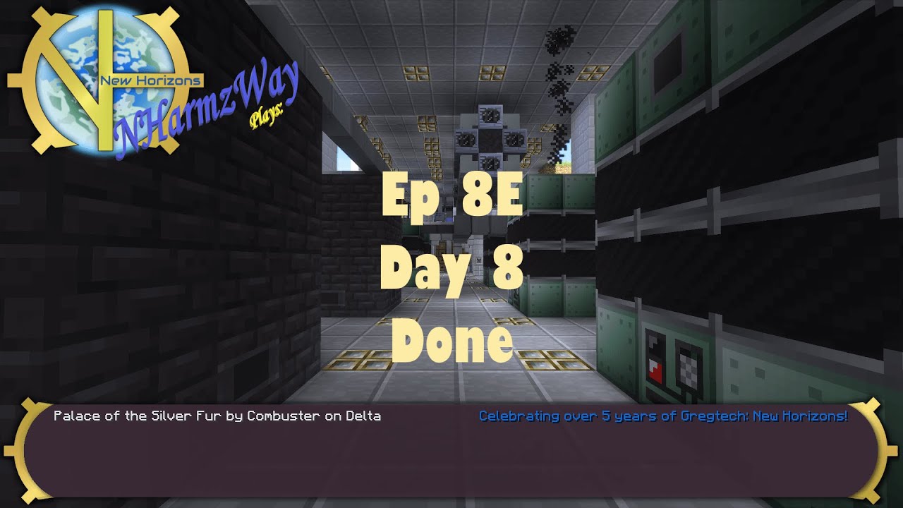 NHarmzWay Plays Minecraft GregTech New Horizons Ep 8E Day 8 Done - YouTube