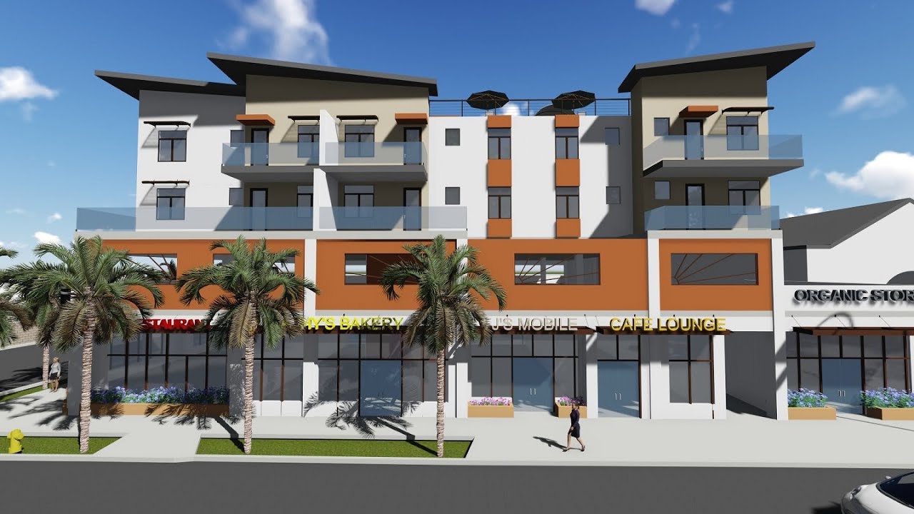 Mixed use apartment buildings - YouTube