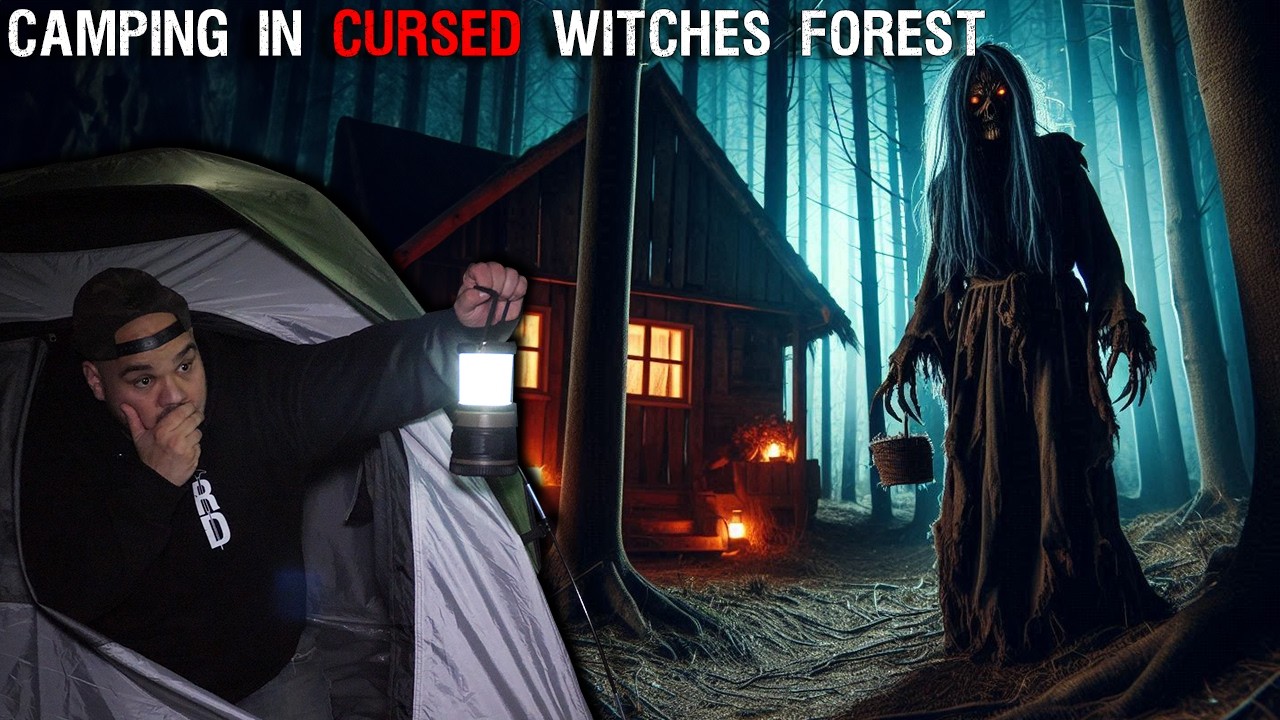 TERRIFYING Camping experience in CURSED witches forest - YouTube