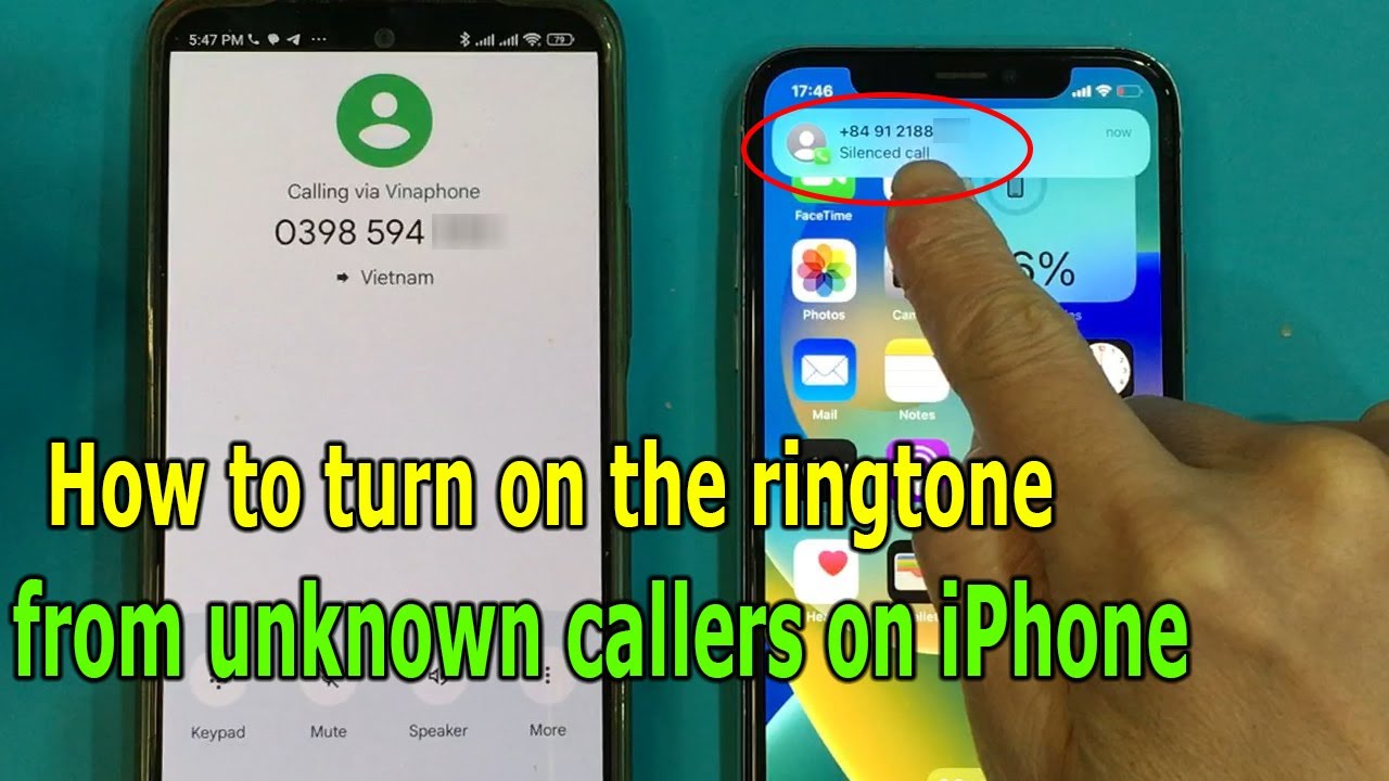 How to turn on the ringtone from unknown callers on iPhone - YouTube