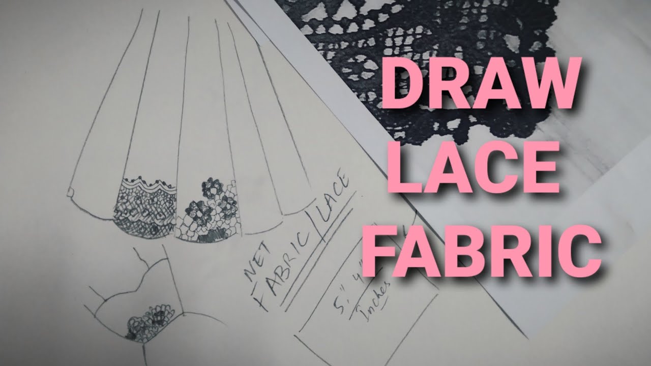 How to Draw Lace Fabric |Fashion Design Studio II T |Week 08 - YouTube