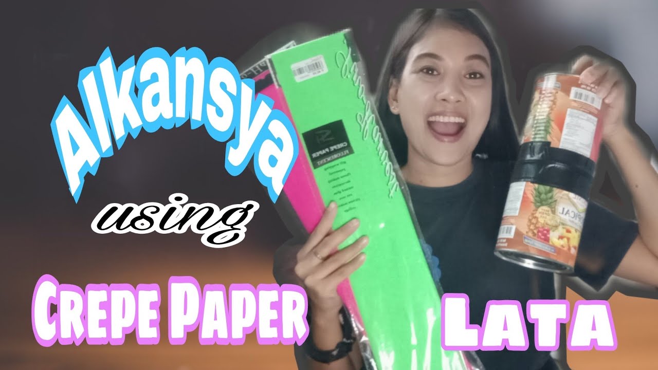 How To Make Alkansya Design Using Crepe Paper? | Lata and Crepe Paper ...