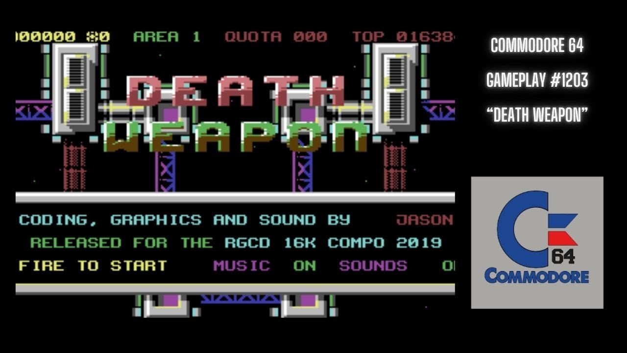 Death Weapon (Commodore 64 / Gameplay #1203) - YouTube
