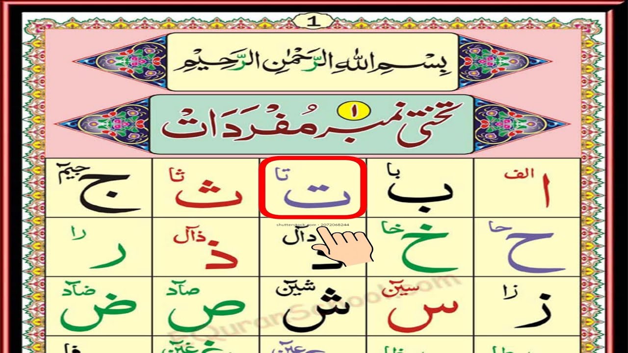 Noorani Qaida lesson 2 Complete | Qaida Nuraniyah | Huroof al Hija ...