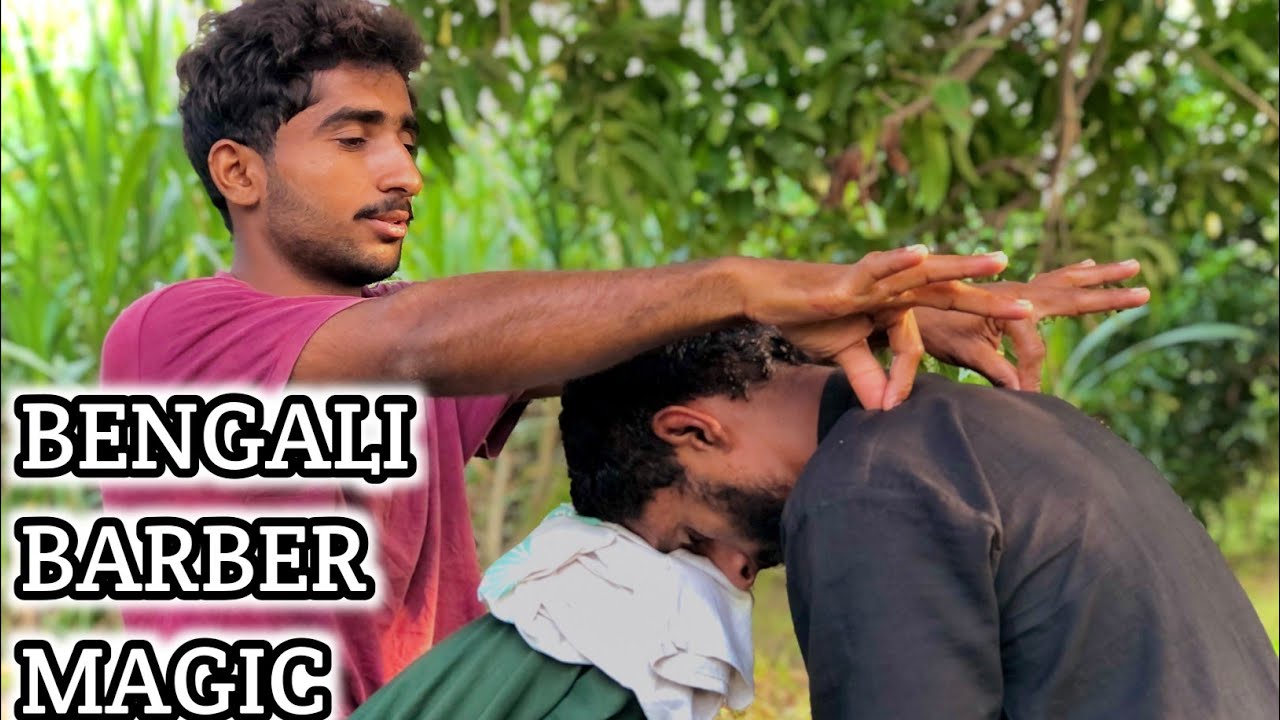 ASMR EAR CRACKS & HEAD BACK MASSAGE | BENGALI BARBER STYLE | ASMR UBAID ...