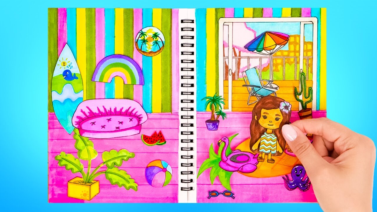 DIY Toca Boca Paper Game! Best DIY Games From Paper - YouTube