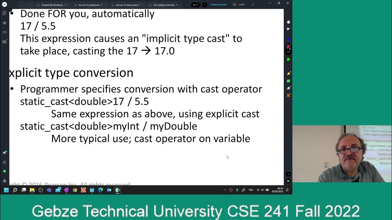 CSE 241 Fall 2022 Sep 28 - YouTube