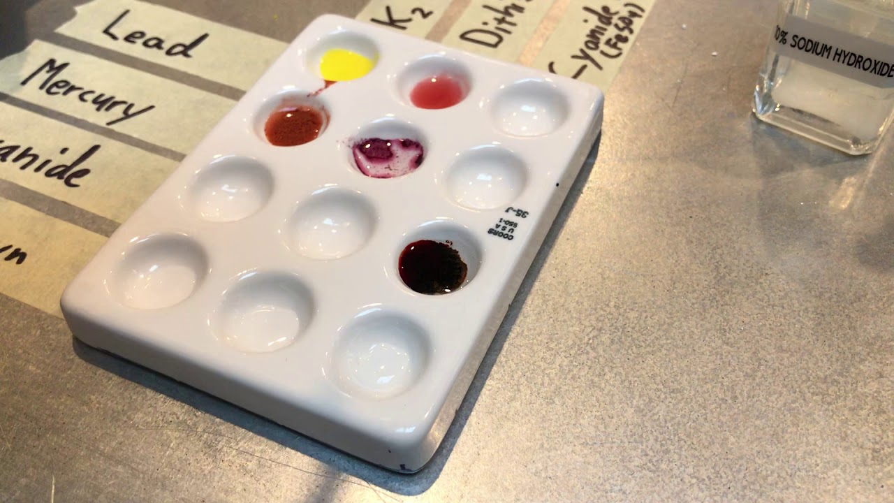 Control testing cyanide with ferrous sulfate. - YouTube