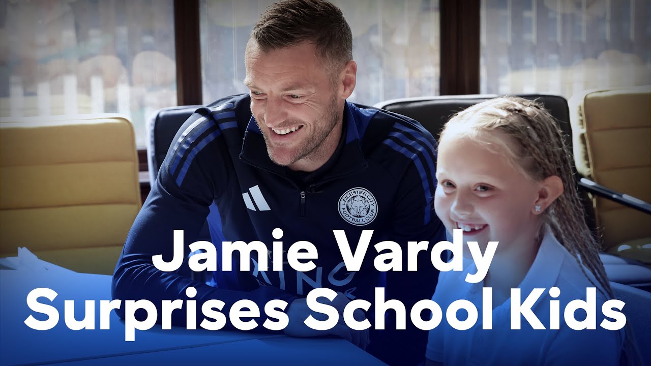 Vardy’s Surprise School Visit 💙 | Jamie Vardy Surprises Inspirational ...