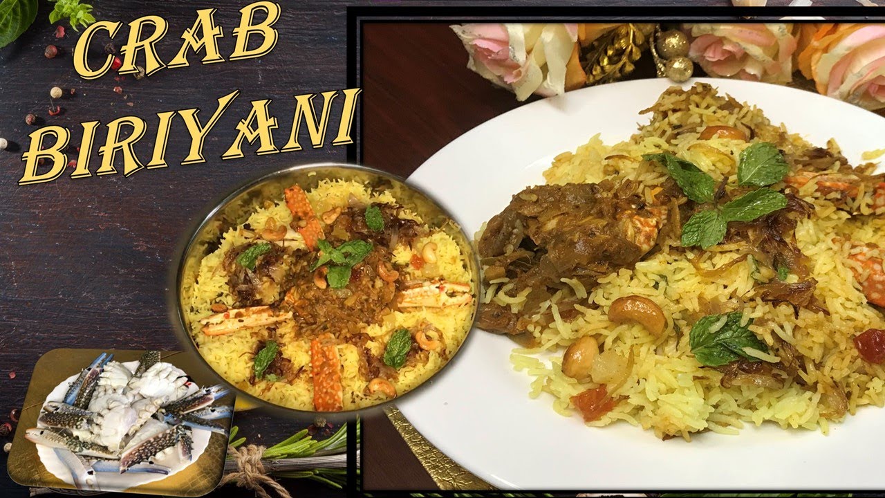 Easy Crab Biryani/ Seafood Biryani #crabbiriyani #crab #seafoodbiriyani ...