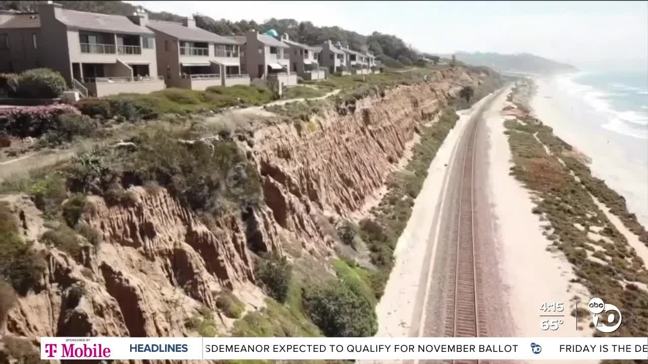 Latest phase to stabilize Del Mar bluffs - YouTube