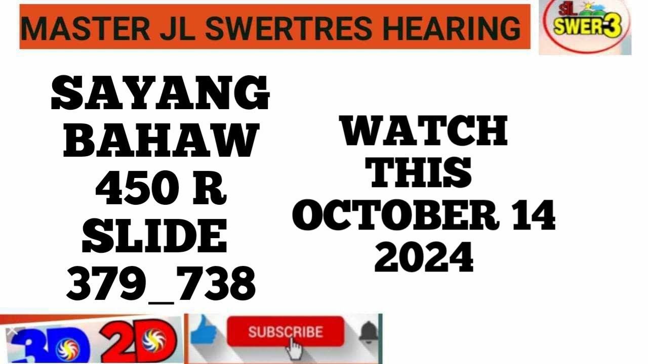 OCTOBER 14 2024 MASTER JL SWERTRES HEARING PROBABLES - YouTube