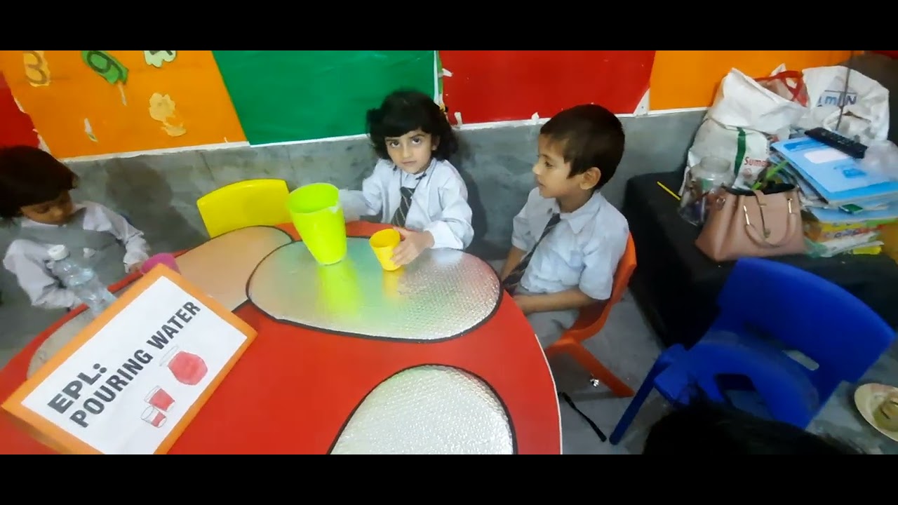 Pre nursery Activity for kids /pouring water/E.P.L Activity - YouTube