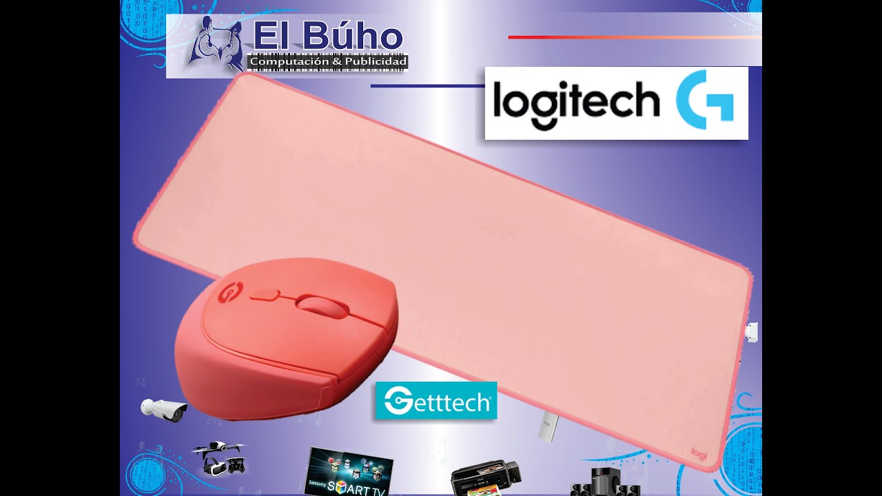 PINK POWER 001: Mousepad Logitech Rosa y Mouse Colorfull Rosa GAC ...