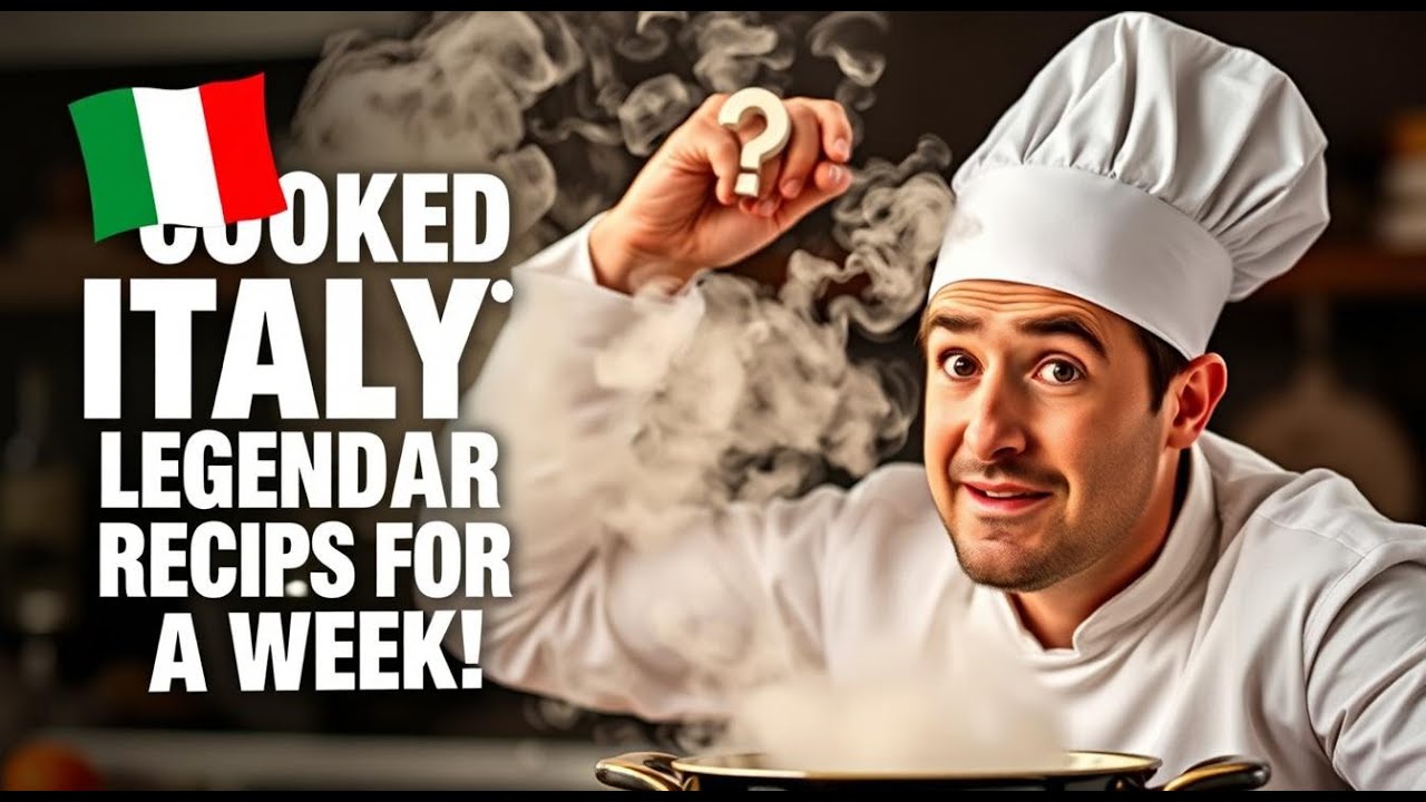 7 Days as a Chef with Italy’s Most Beloved Recipes! - YouTube