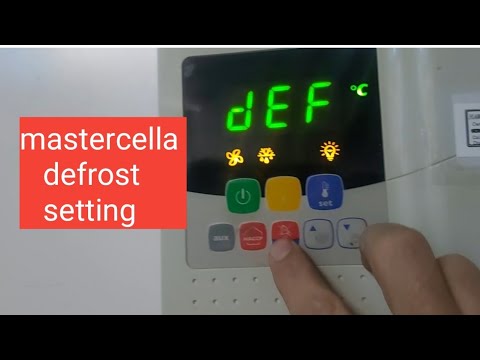 mastercella defrost setting | coldroom defrost setting - YouTube