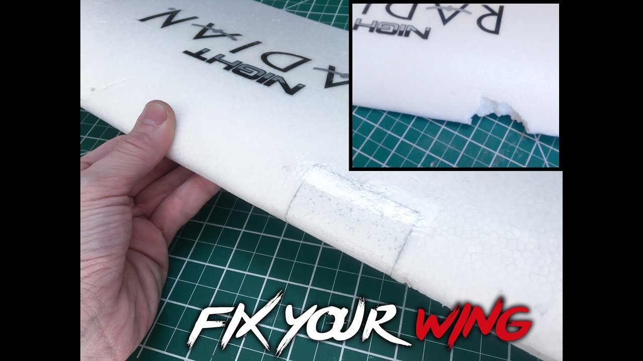 Fix your Broken RC Airplanes Wing - Easy - YouTube