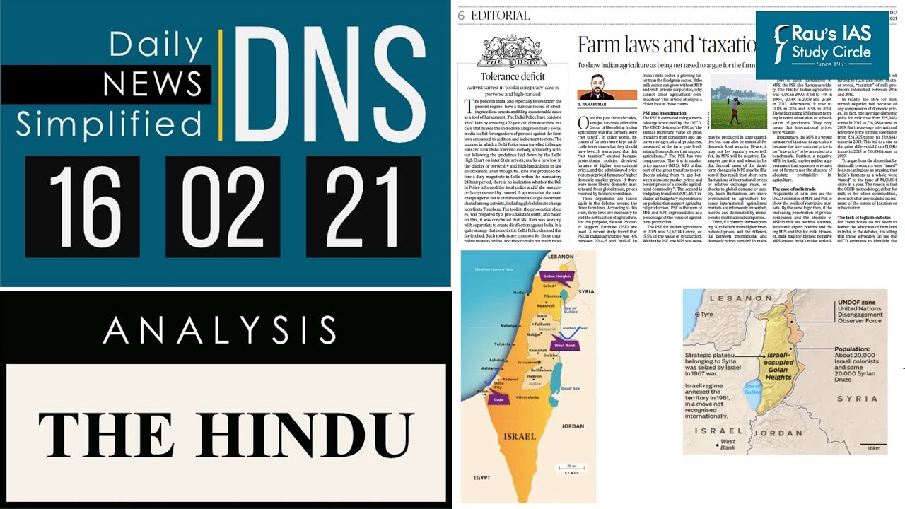 THE HINDU Analysis, 16 February 2021 (Daily News Analysis for UPSC ...